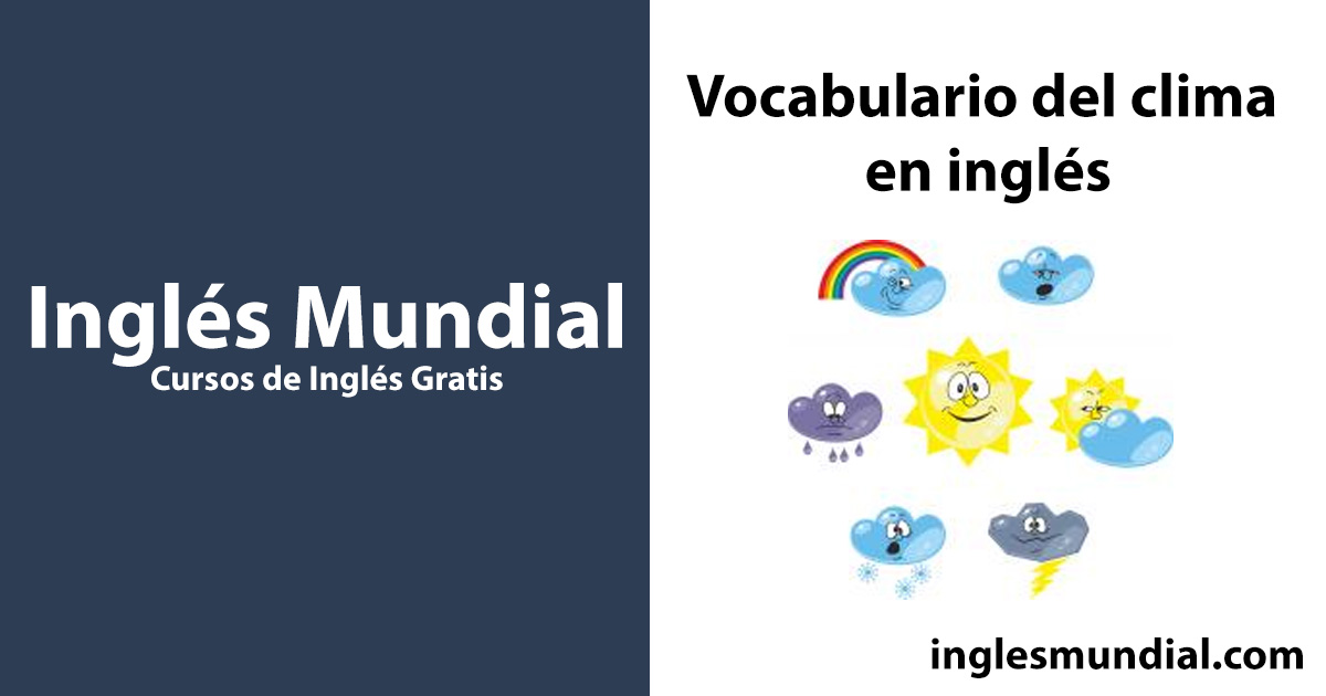 Vocabulario del Clima en Inglés con Pronunciación | Inglés Mundial