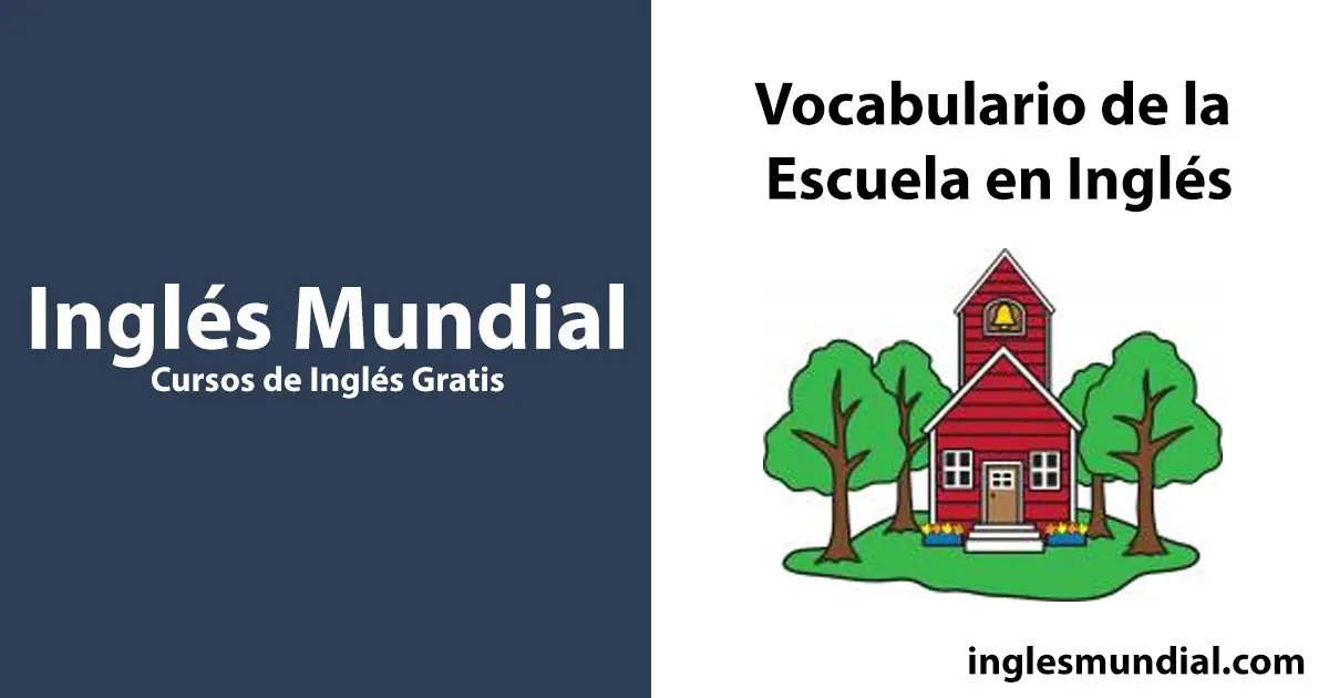 Vocabulario de la escuela en inglés con pronunciación | Inglés Mundial